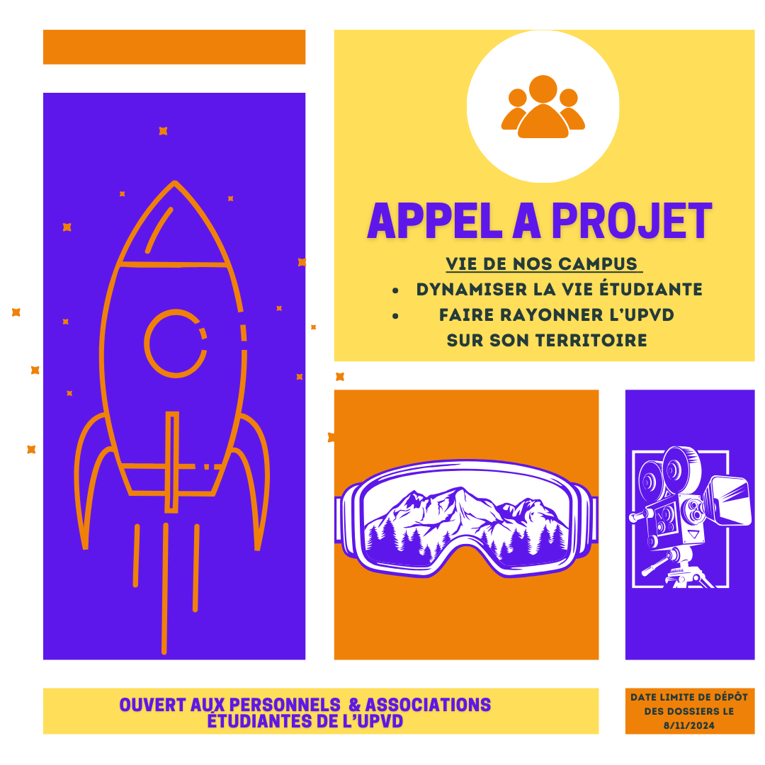 APPEL A PROJET "VIE DE NOS CAMPUS" Terminé - UPVD Fondation ...